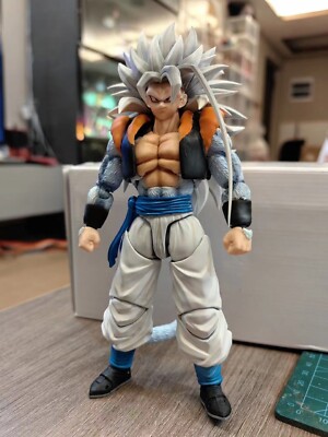 Custom dragonball shf figure ssj5 gogeta | eBay