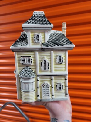 Ceramic Victorian House Cookie Jar | eBay