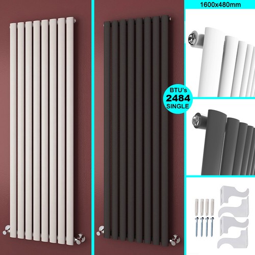 Oval Column Designer Radiator Mirror Horizontal Vertical Central ...