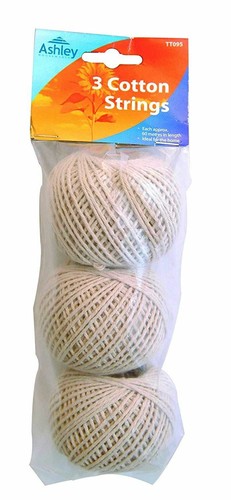 3 x Cotton Balls Cotton String Twine Rope Pack Household Home Work ...