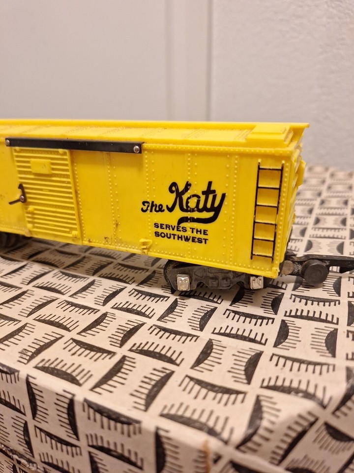 American Flyer S Scale The Katy - MKT 637 Yellow Box Car | eBay