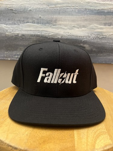 Fallout Hat Mens Black Cap Adjustable SnapBack Bethesda New Vegas Nuka ...