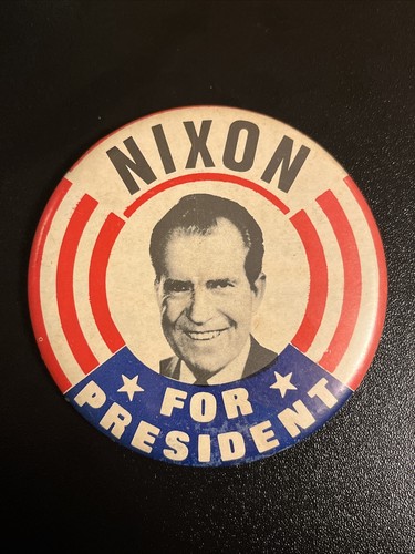 Nixon for President 1972 Election Pin Republican National Campaign ...