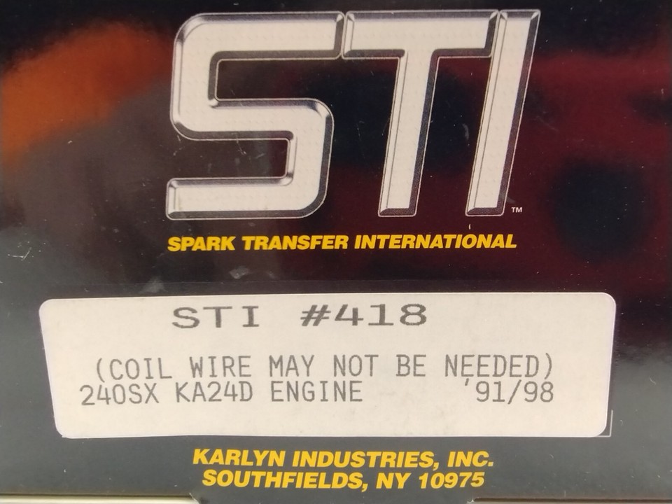STI / Karlyn/ Bremi 418 Ignition Wire Set 240SX KA24D 91 - 98 NOS | eBay