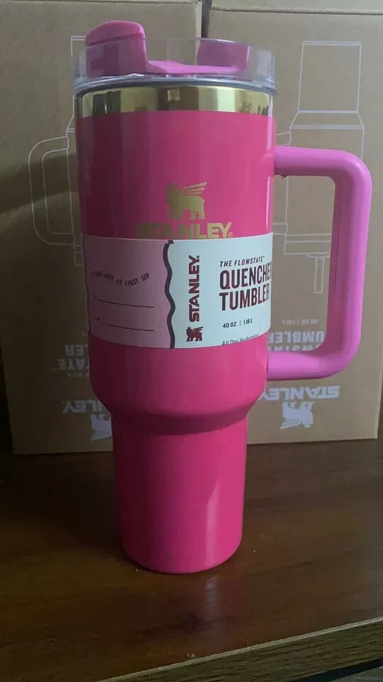 Pink Parade Stanley 40oz Stanley Quencher H2.0 Tumbler 2024 New K3