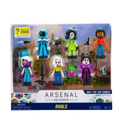 Roblox DevSeries ARSENAL RELOADED RIVALS 6 Figure Set w Exclusive Code ...