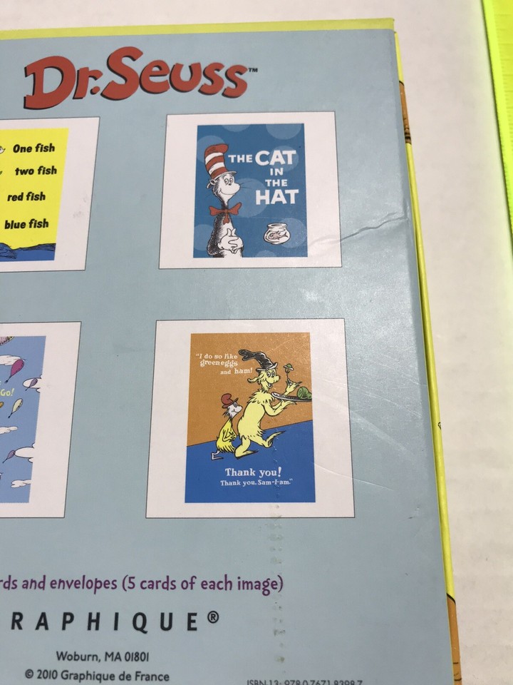 Oh! the Places you’ll Go! Dr. Seuss 20 Note Cards Box Set 4 Varieties ...