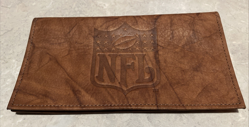 *NEW Cowhide NFL Leather checkbook cover | eBay