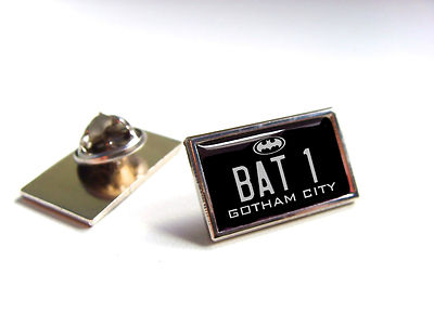 BATMAN BATMOBILE NUMBER PLATE LAPEL PIN BADGE TIE PIN GIFT | eBay