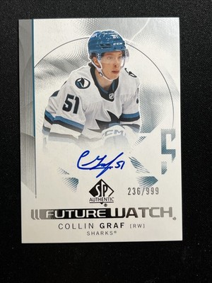 24-25 UD SP Authentic Hockey Future Watch Auto 144 Collin Graf /999 | eBay