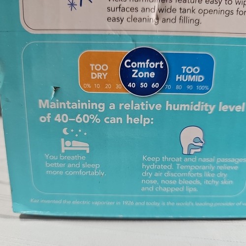 Vicks 3-in-1 Sleepy Time Humidifier Diffuser Nightlight, VUL500 | eBay