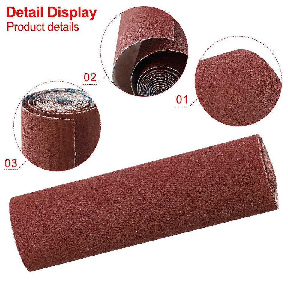 Sandpaper Roll Red Emery Cloth Non-staining Coating Woodworking 1M*10CM ...