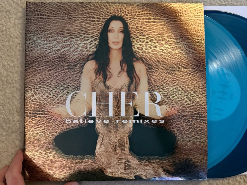 Cher Believe Remix LP Vinyl Records 12" Strong Enough All Or Nothing ...