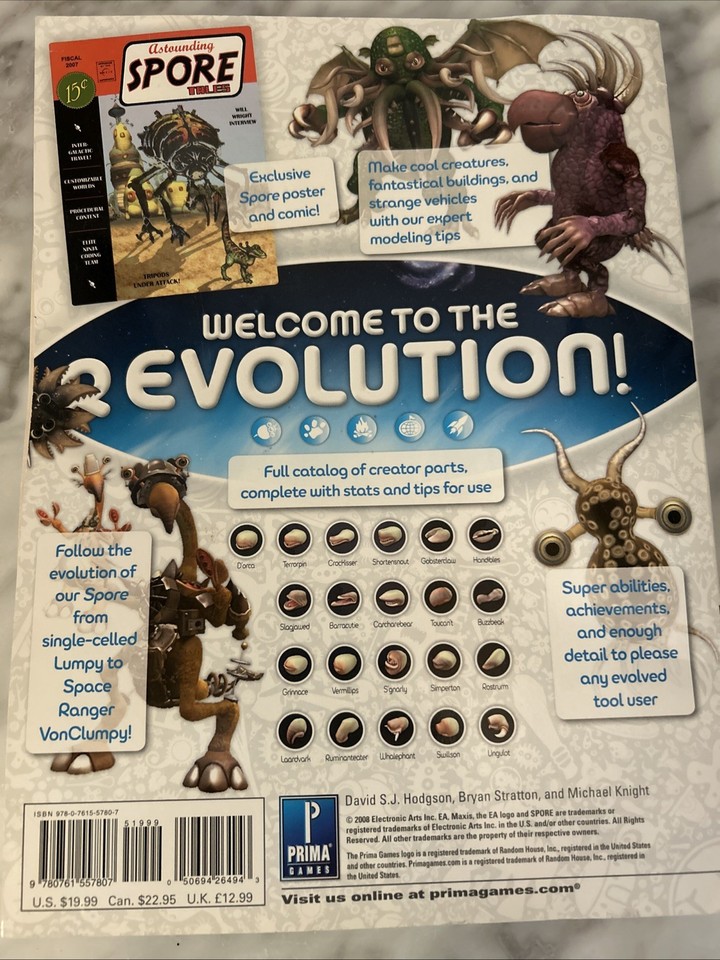 Spore Official Game Guide Handbook (2008 Prima Games Maxis EA) | eBay