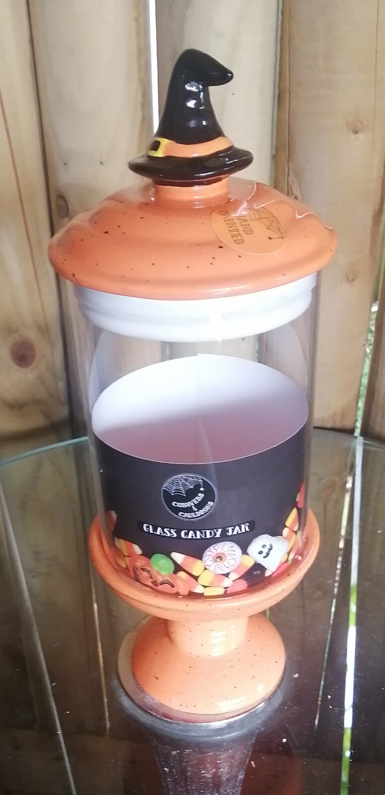 Halloween Tkmaxx Cobwebs & Cauldrons Glass/Ceramic Candy Jar | eBay