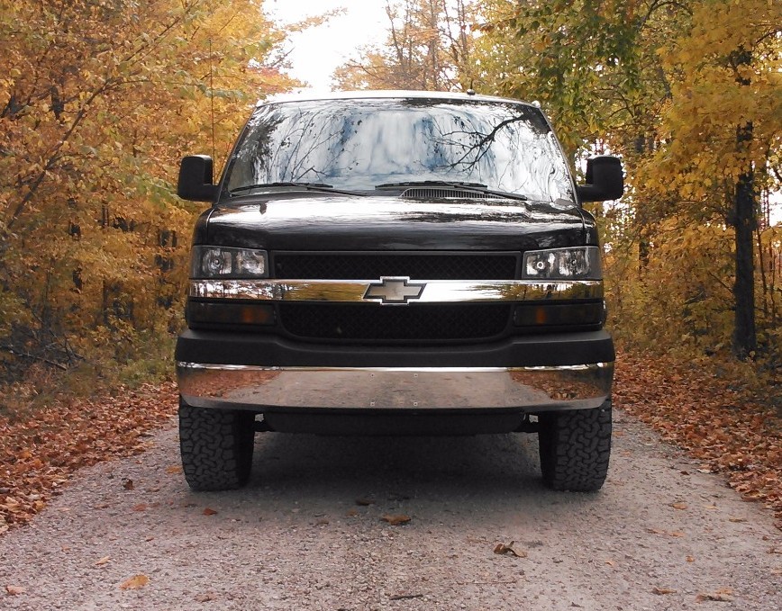 Chevy Express - Lift Kit for 20x9 Wheels 275 55 20 Tires Van Rack 2003 ...