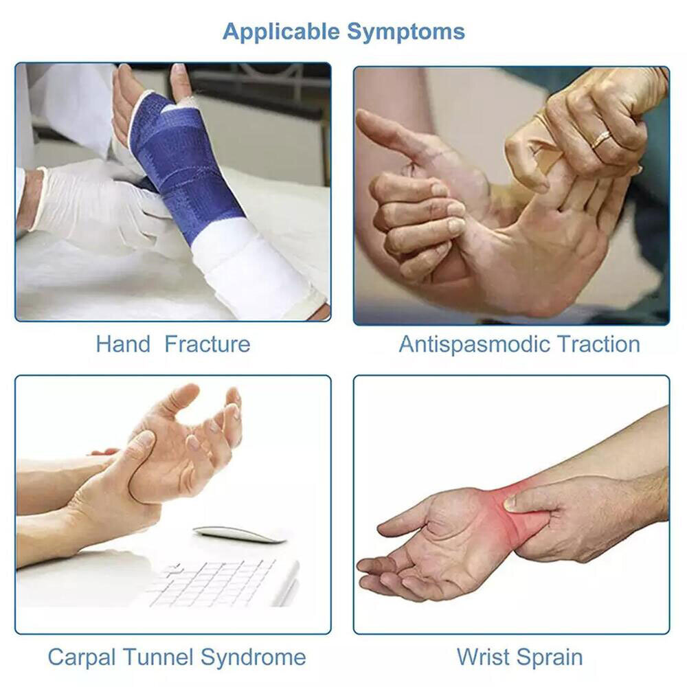 2Pc Adjustable Resting Hand Splint Stroke Hand Splint for Sprain Finger ...