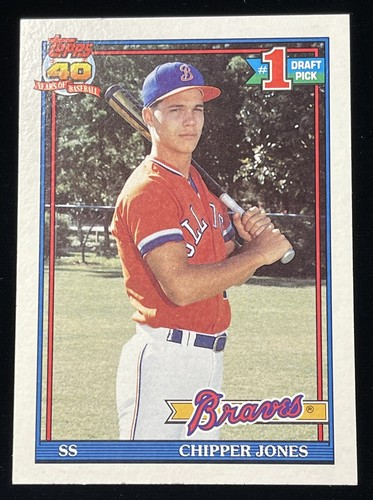 CHIPPER JONES 1991 TOPPS ROOKIE #333 RC HOF | eBay
