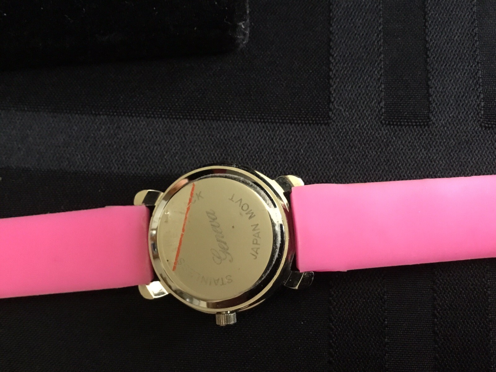 Geneva Watch Pink Silicone Band Cute Green Frogs Works Needs Battery | eBay