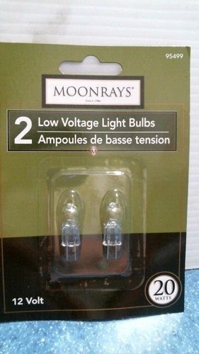 Moonrays 95499 Low Voltage Tubular Halogen Bulb 20 W T3 Bi-pin for sale ...