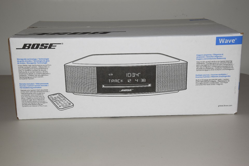 Bose Wave IV Music Sound System CD Player AM/FM Radio Alarm Cloc ...