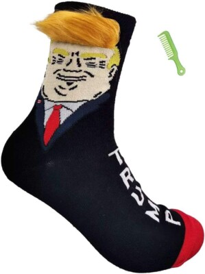 President 2024 Donald Trump 3D HAIR Socks Republican MAGA Socks Gift w ...