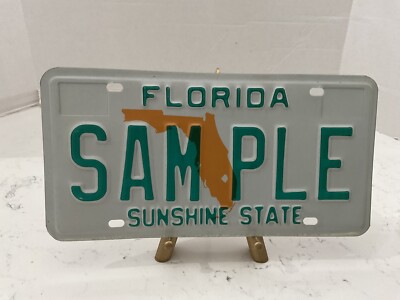 Florida SAM PLE Sunshine State License Plate | eBay