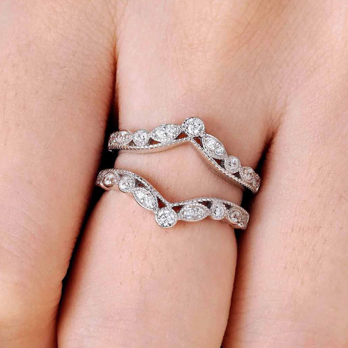 Wedding Ring Inserts Wraps 14K YELLOW GOLD RING ENHANCERS WRAP