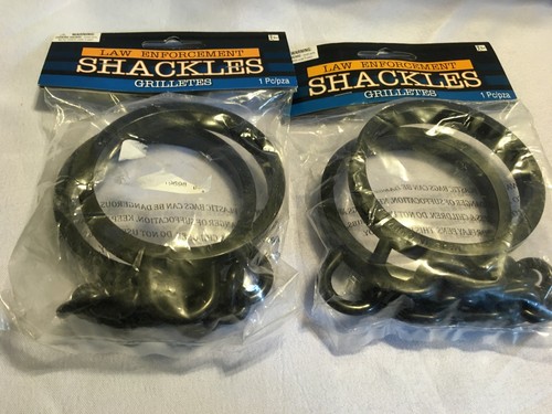 Amscan Law Enforcement Shackles 2 Play Sets 809801704137| eBay