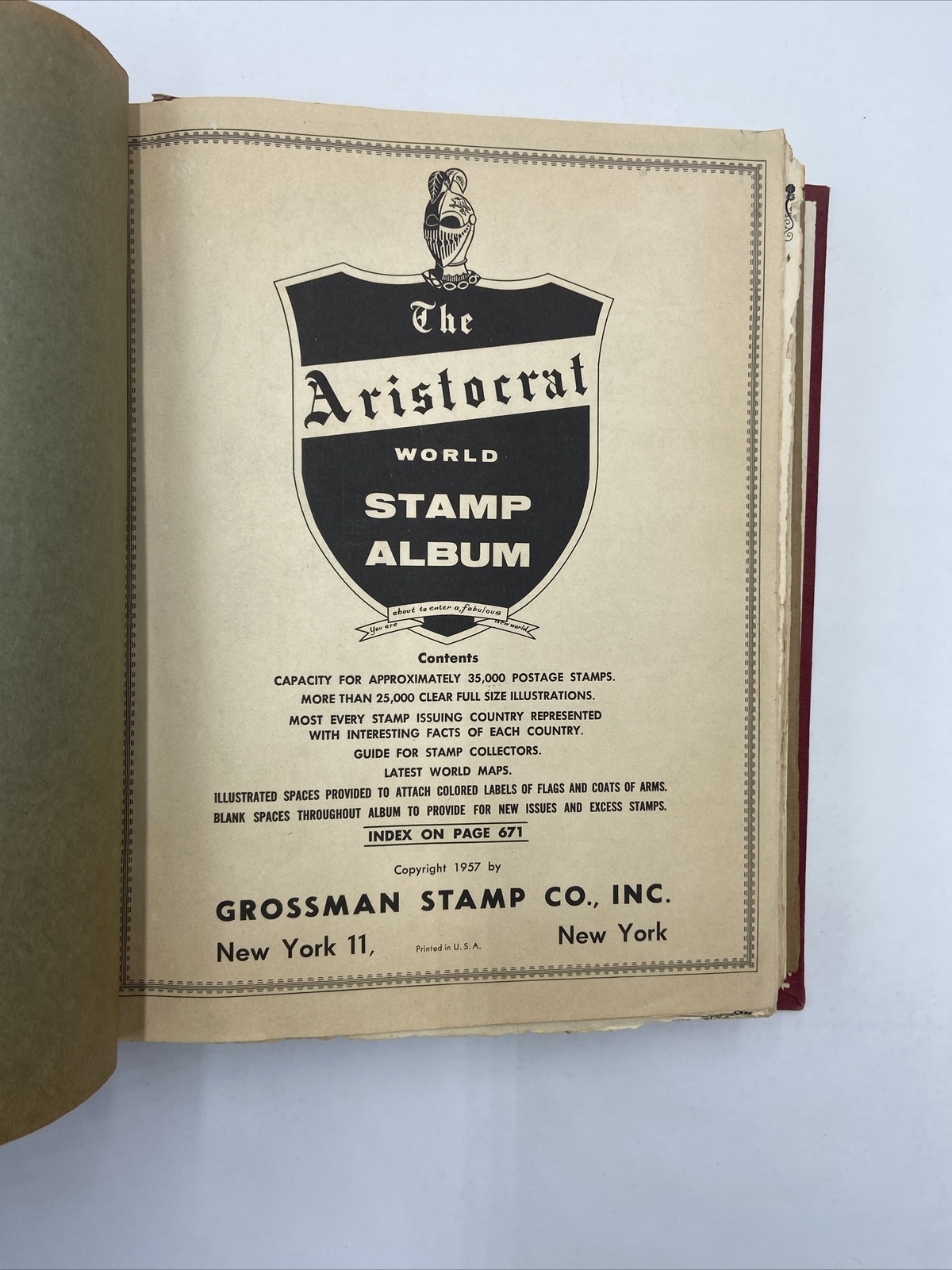 The Aristocrat World Stamp Album - Mostly Filled - Many Foreign Stamps ...