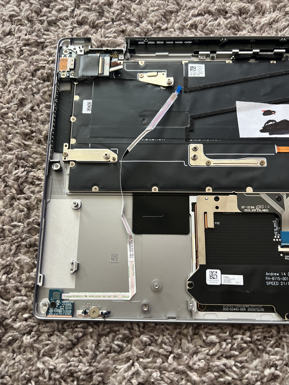 Dell Latitude 9420 2-in-1 PALMREST US BCL KEYBOARD 09HX33 9HX33 S1,b29 ...