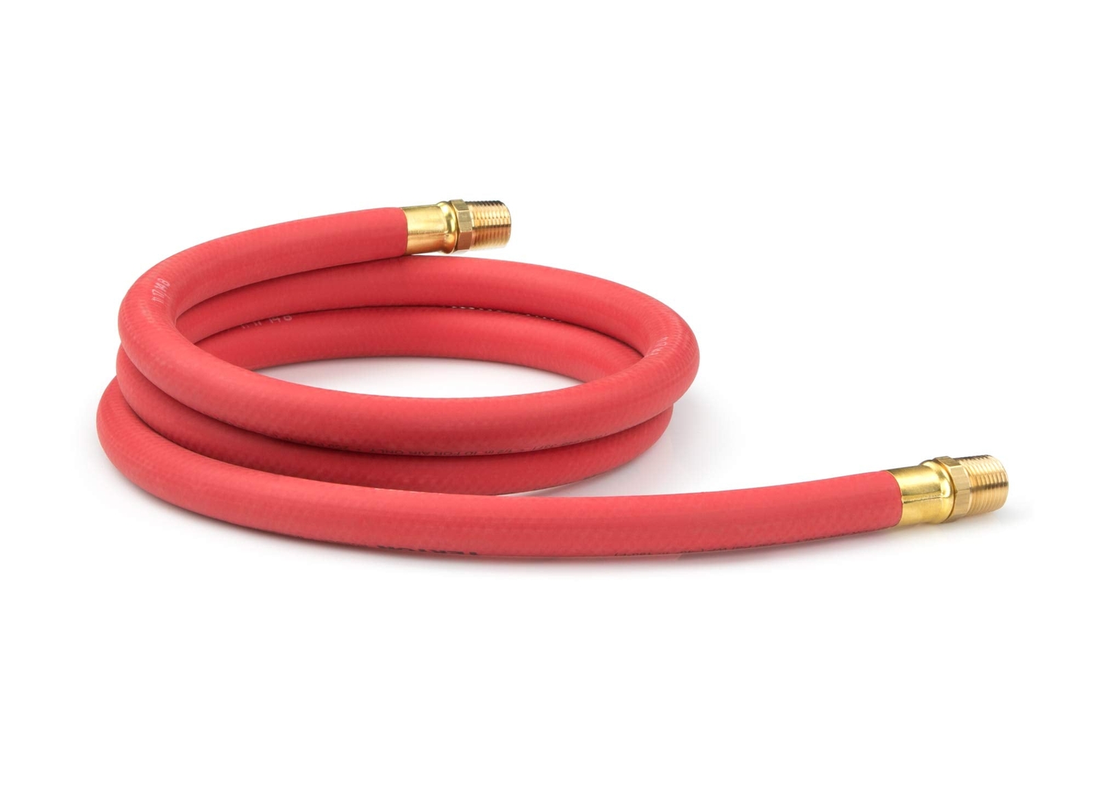 RAH140134 12 FT Rubber Air Line Hose Red 3/8" hose I.D - 1/2" ends | eBay