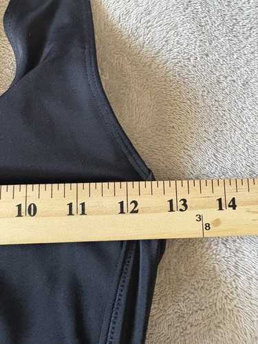 Fabletics Women's XS Black Lace Up Racerback One Piece Swim Suit Summer ...