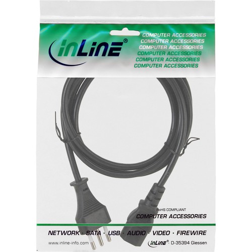 InLine International Power Cable Plug Italy Socket 16652I 4043718038084 ...