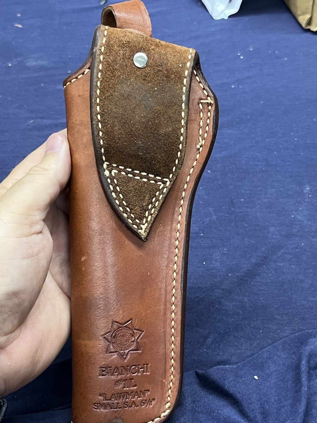 VTG RH Bianchi #1 Lawman Holster 6 1/2” Leather Pistol Snap Closer | eBay