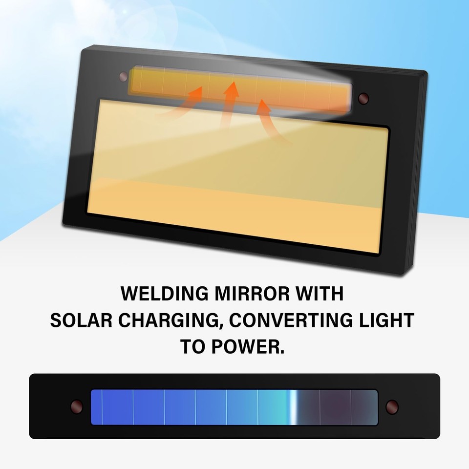 【Shade 10】 Auto Darkening Welding Lens 2x4 1/4, Solar Energy Weldi | eBay