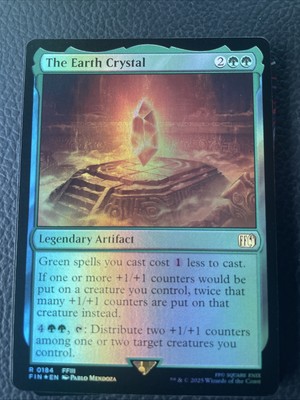 NM The Earth Crystal Final Fantasy (Foil) Rare MTG Card 0184 FFIII ...