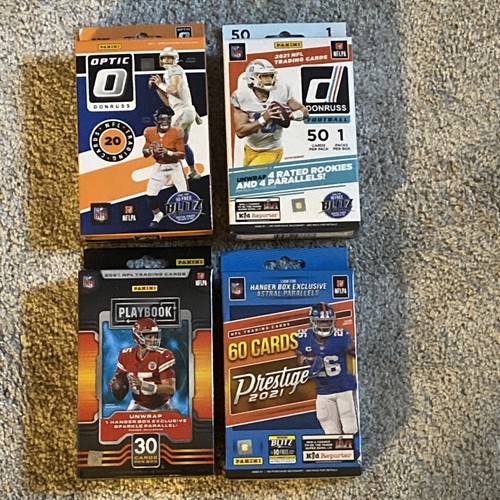 4 Sealed NFL Hangers Optic Prestige Donruss Playbook Rookies free Ship ...