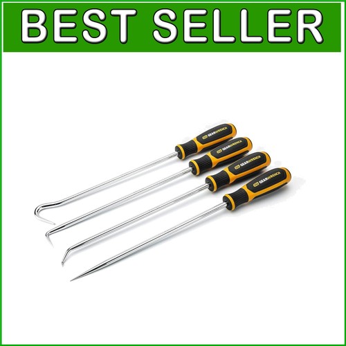 4 Pc. Heavy-Duty Hook & Pick Set with Ergonomic Handles - Professional ...