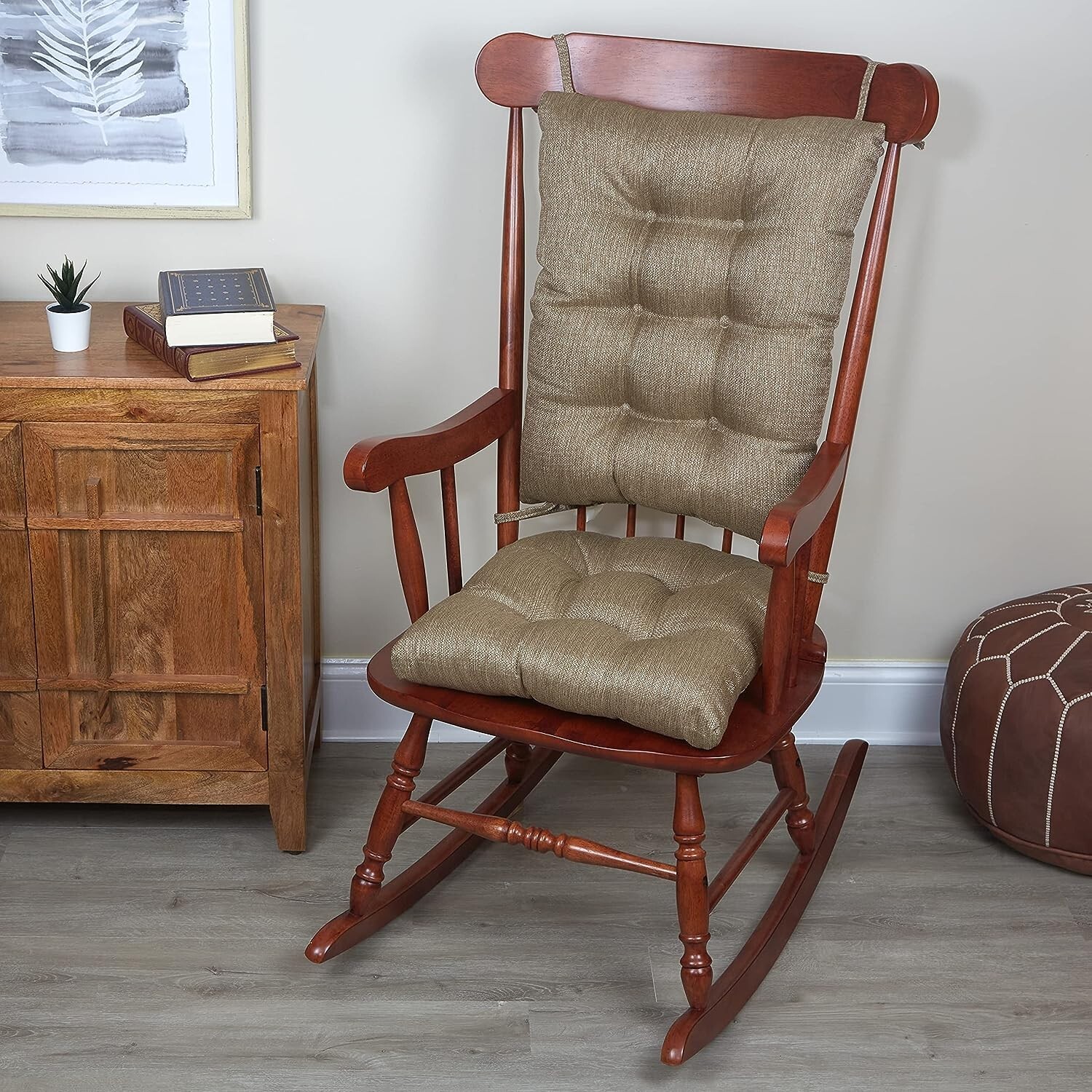 BRAND NEW Klear Vu Omega Non-Slip Rocking Chair Cushion Set, Gold. | eBay