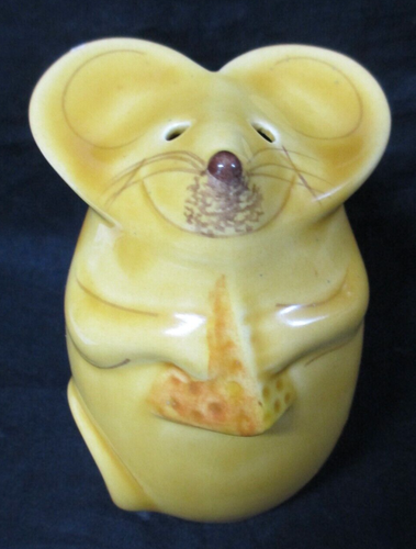 Yellow Mouse Parmesan Cheese Shaker 5" Tall 3" Wide at Base With ...
