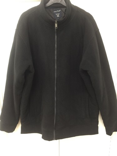 James Pringle Fleece Jacket Size L Xl Large Black Golf Sports Outdoor ...