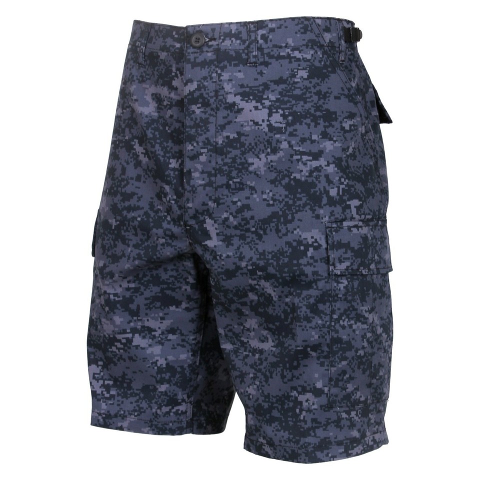 Rothco Military Camo & Solid Army Fatigue Cargo BDU Combat Shorts ...