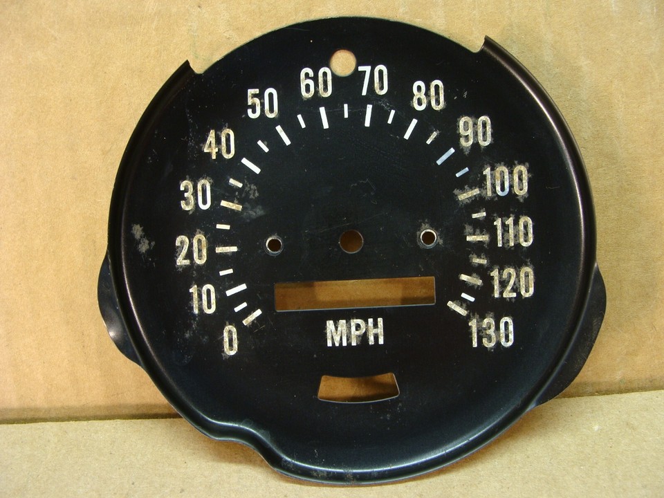 GM 70 71 72 73 Camaro dash 130 mph speedometer face & mechanism | eBay