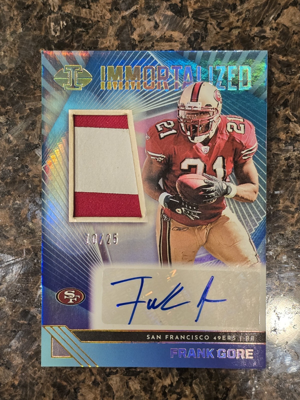 2023 Illusions Frank Gore Immortalized 2 Color Patch Autograph 10/25 ...