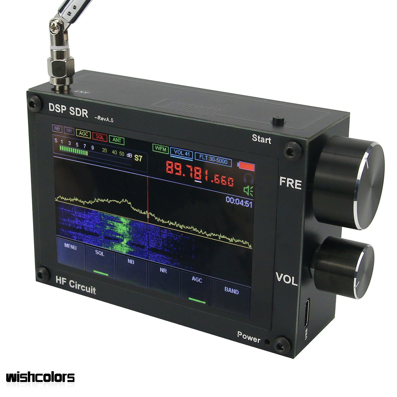 50KHz-200MHz 3.5" DSP SDR Receiver Malachite-DSP1 SDR Shortwave Radio ...