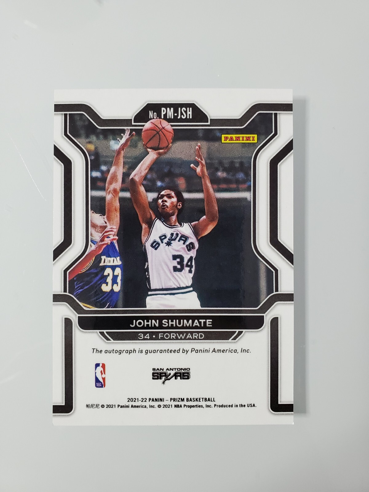 2021-22 Panini Prizm Basketball JOHN SHUMATE No. PM-JSH PENMANSHIP Auto ...