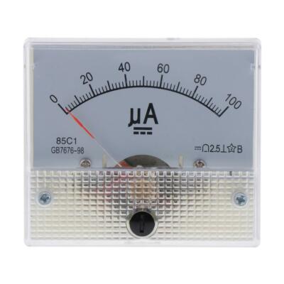 85C1-uA Accuracy Micro Amp Meter Display Tester DC Analog Current Panel ...