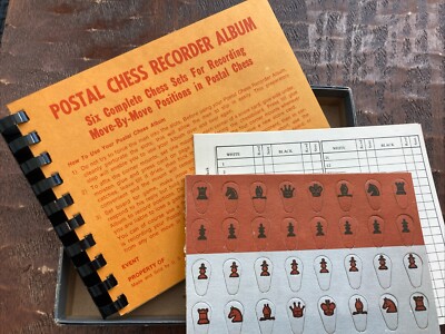 Vintage Postal Chess Recorder Album by U.S. Chess Federation unused in ...