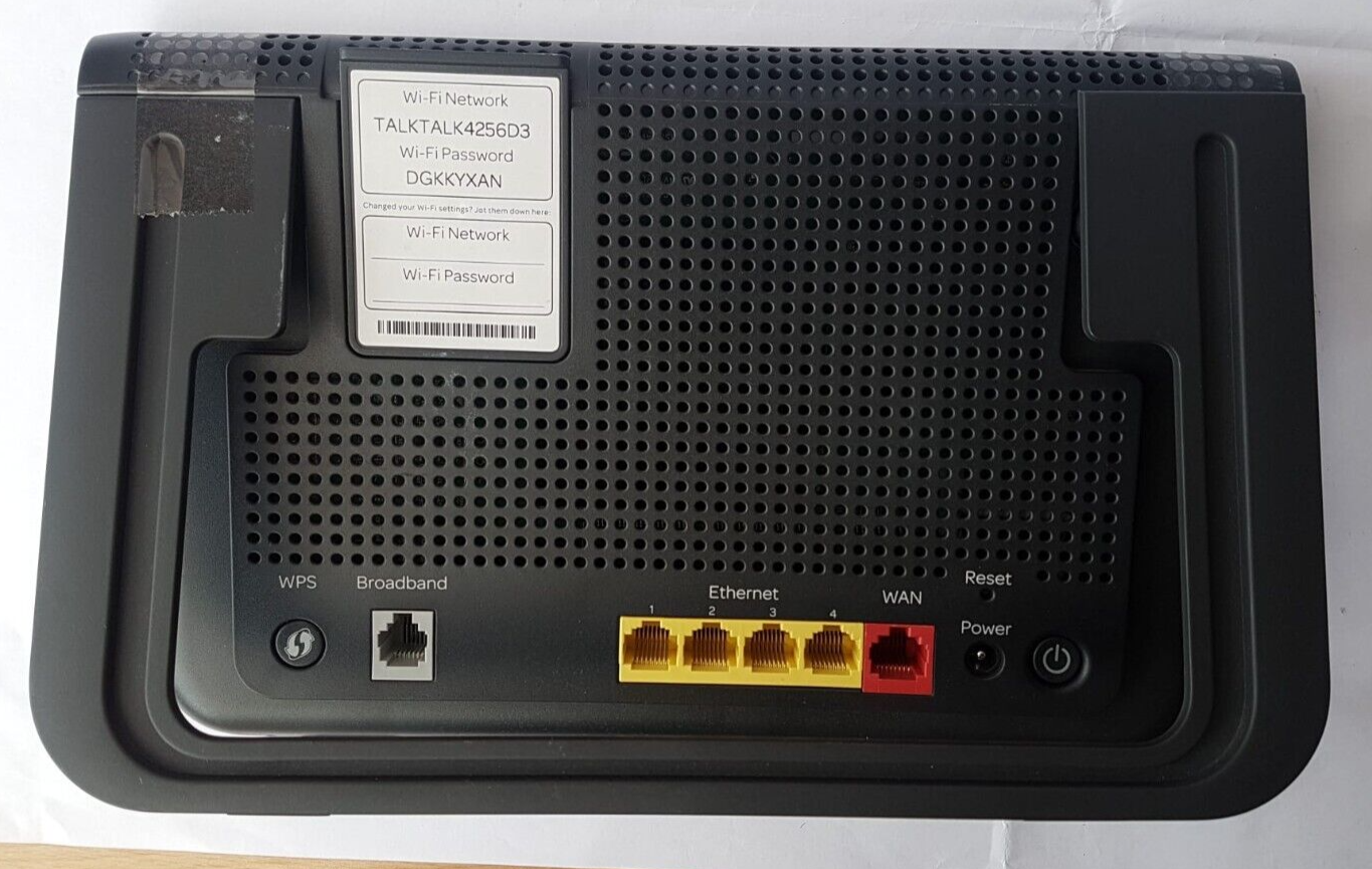 Sagemcom TalkTalk Fast 5364-3 T8 Wireless Super Router Wi-FI Hub ...